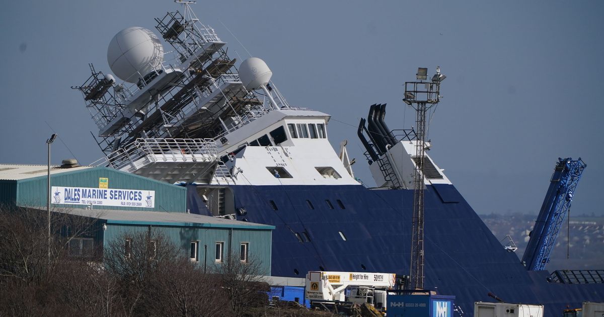 Leith dock worker saw billionaire's ship fall over…
