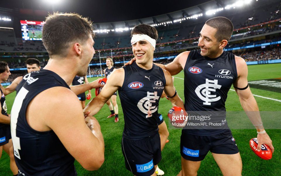 Carlton holds off fast-finishing Cats to prevail in…