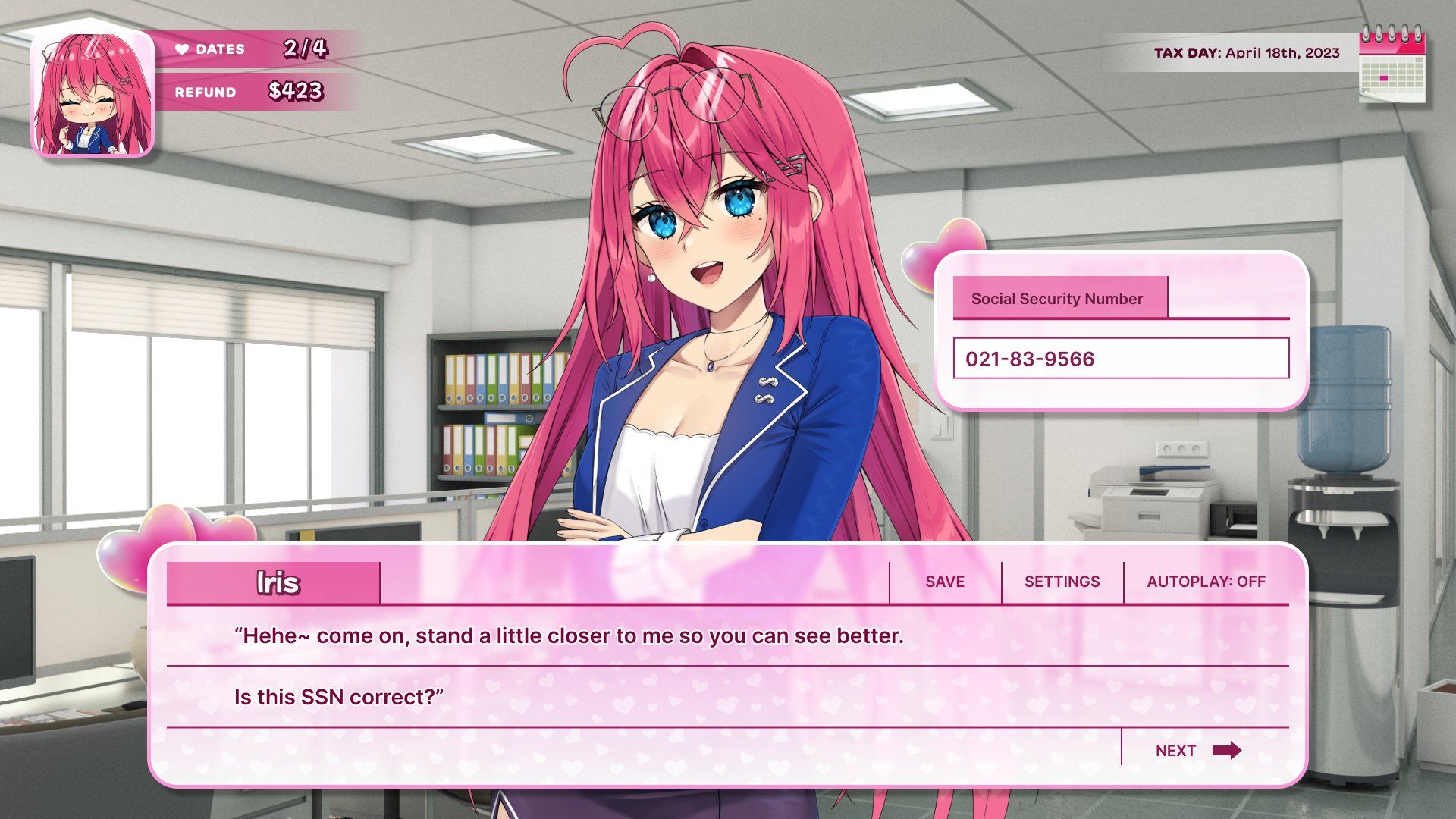 Anime dating sim about filing your tax return gets…
