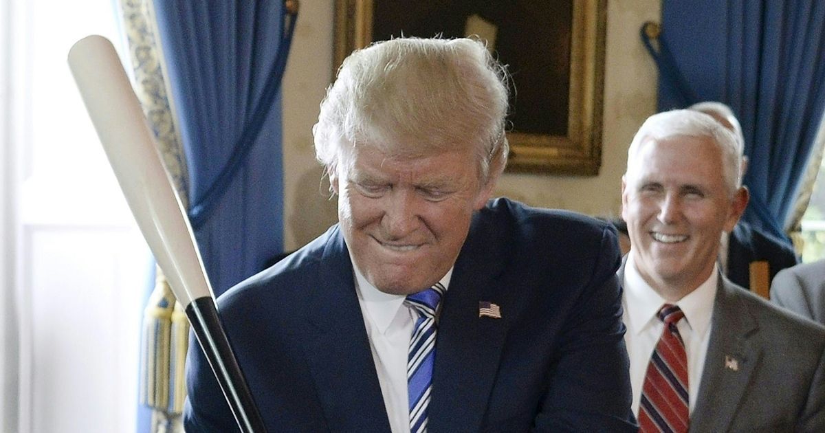 Donald Trump shares disturbing baseball bat photo…