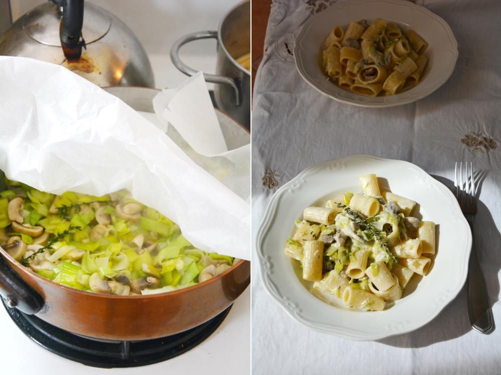 Rachel Roddy’s recipe for pasta with leeks, mushrooms,…