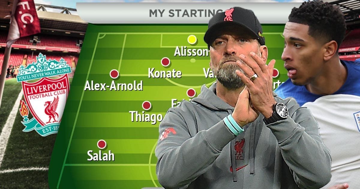 How Liverpool could line up with two Jude Bellingham…