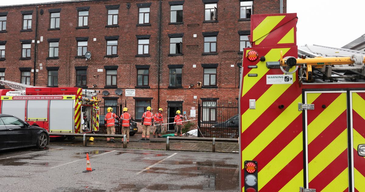 Flats in former mill evacuated after fire breaks out…