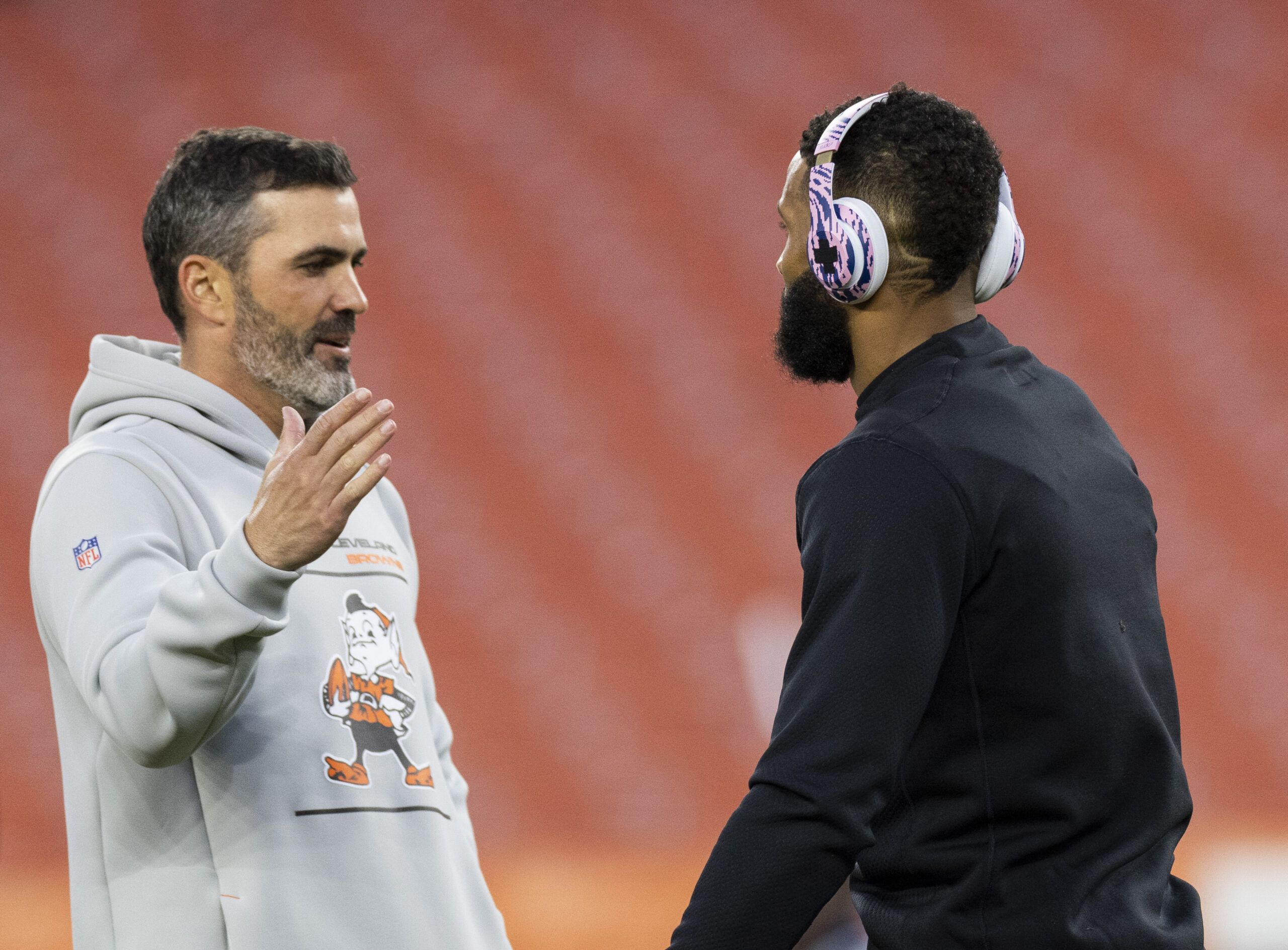 WATCH: Kevin Stefanski and Odell Beckham Jr. reunite…