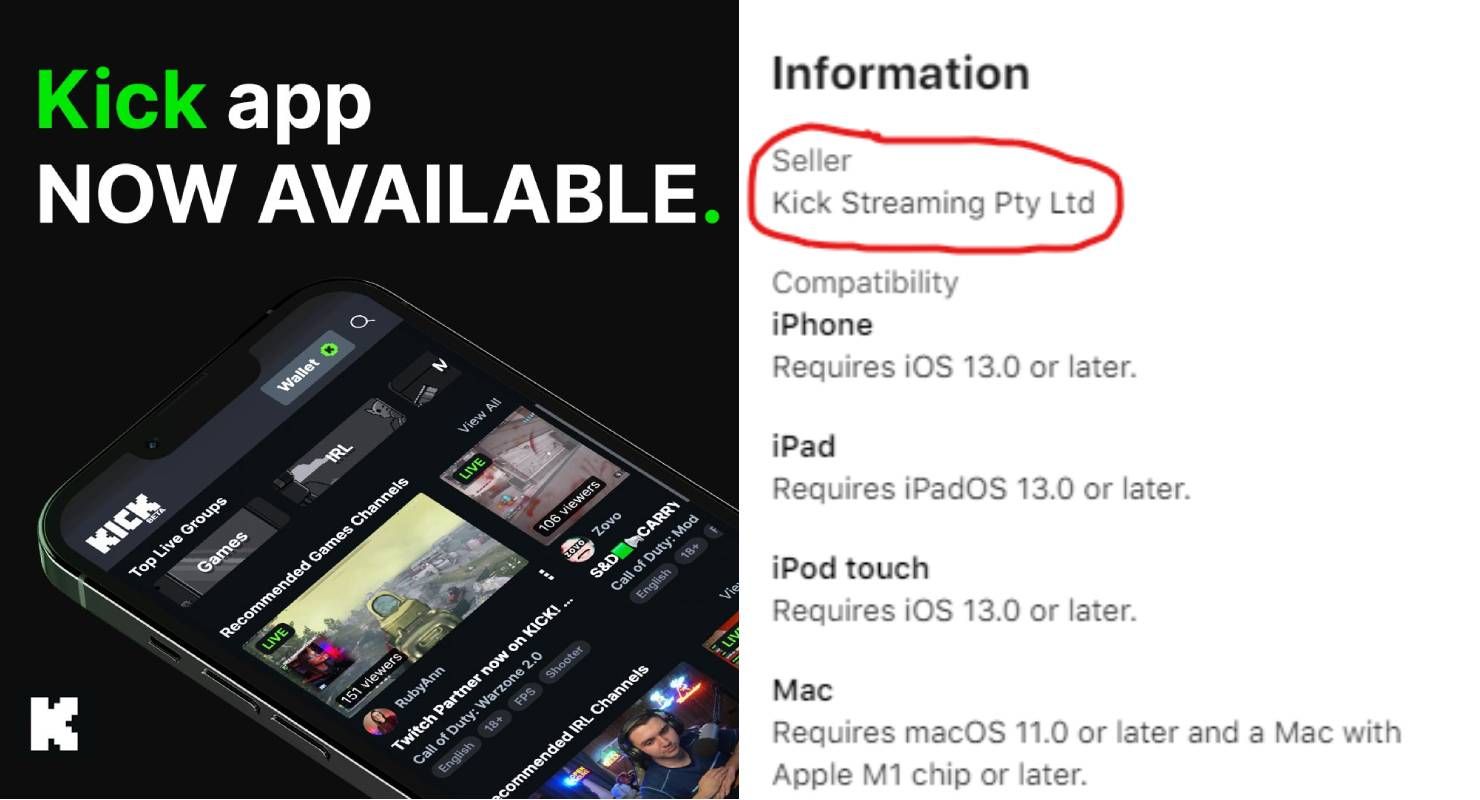 Live-streaming platform Kick is part-owned by…
