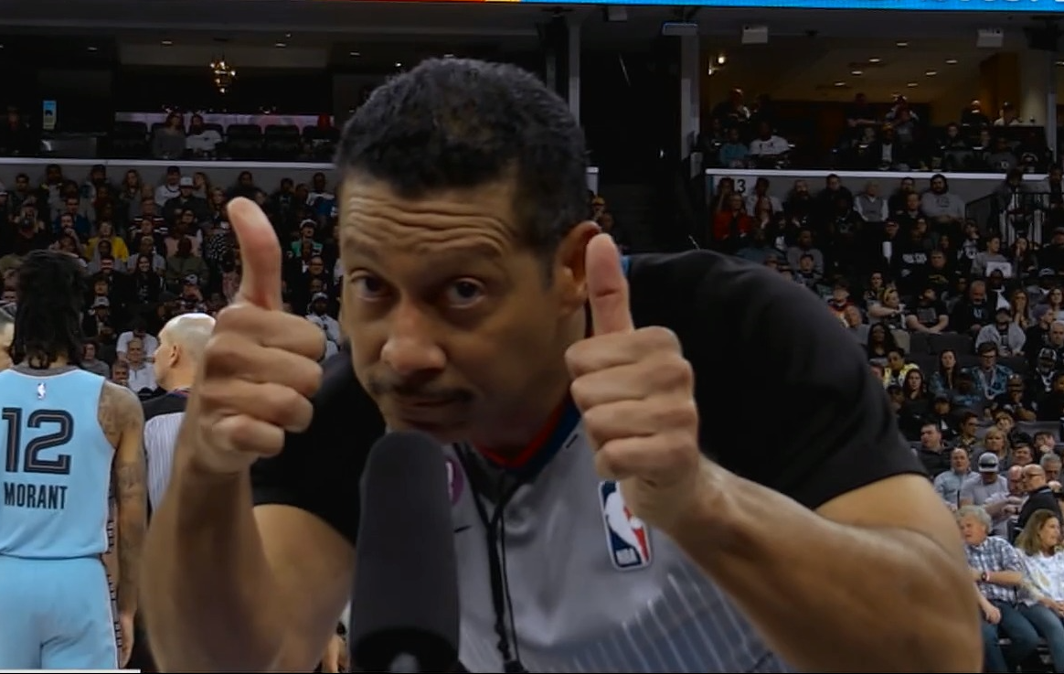 NBA ref Bill Kennedy joyfully finished a conclusive…