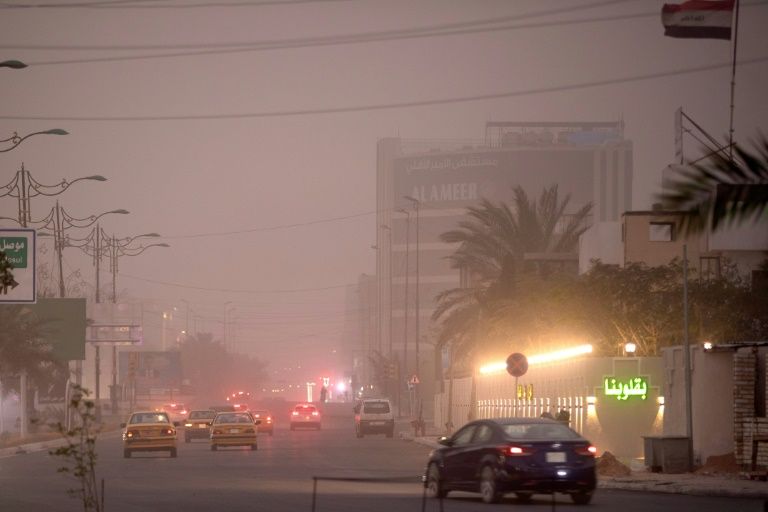 Iraq's first sandstorm of the year blankets Baghdad