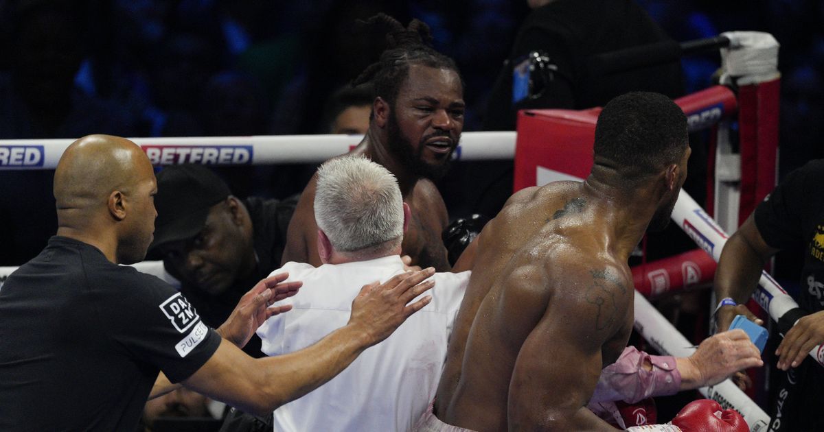 Anthony Joshua loses his cool AGAIN as he fights…