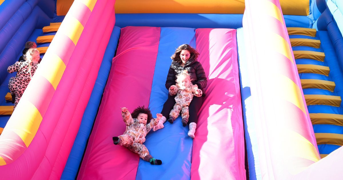Open Air Bounce outdoor inflatable park is now open…