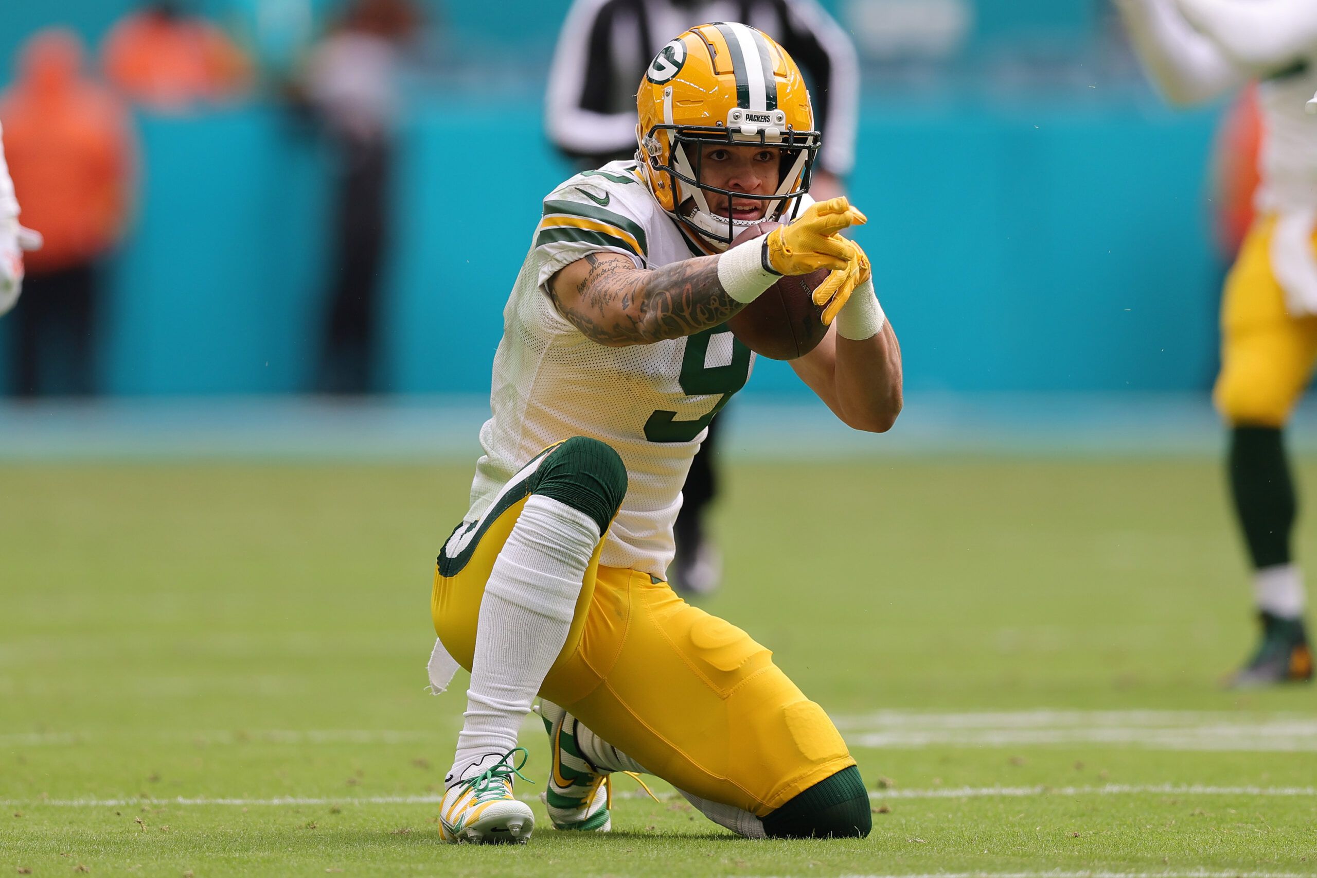 Development of Packers WRs Christian Watson and Romeo…
