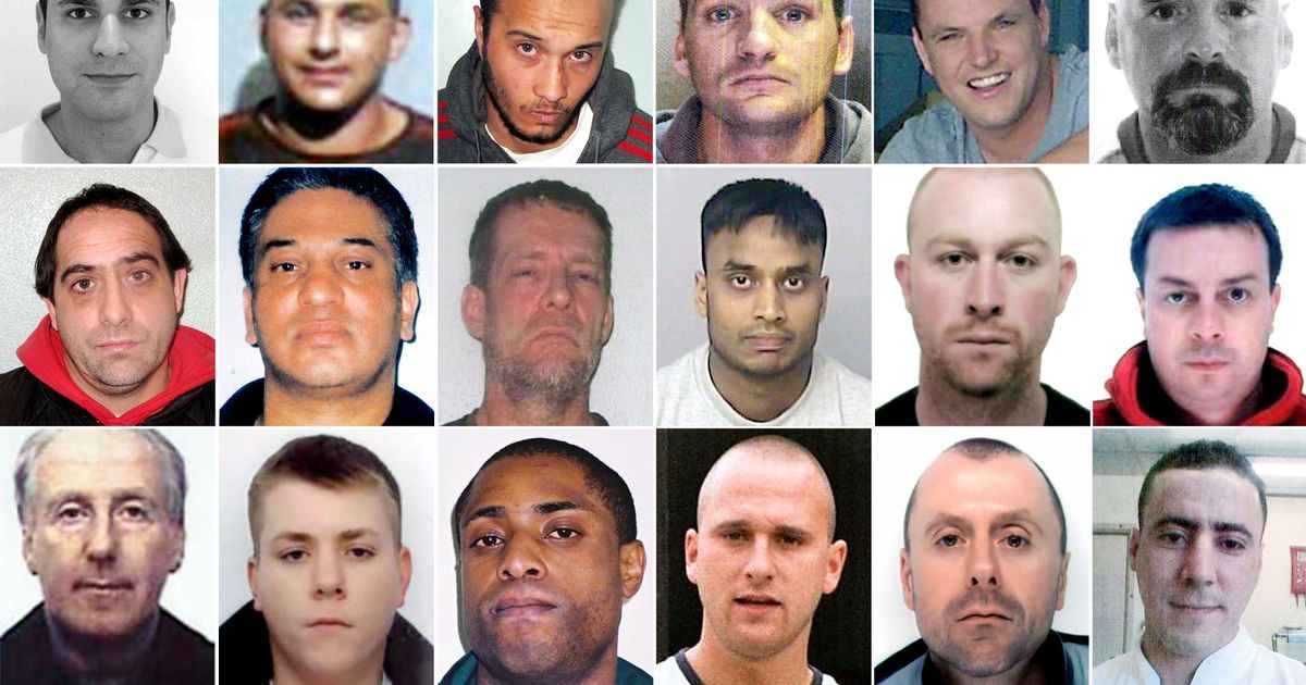 The 24 most wanted men in Britain revealed - as public…