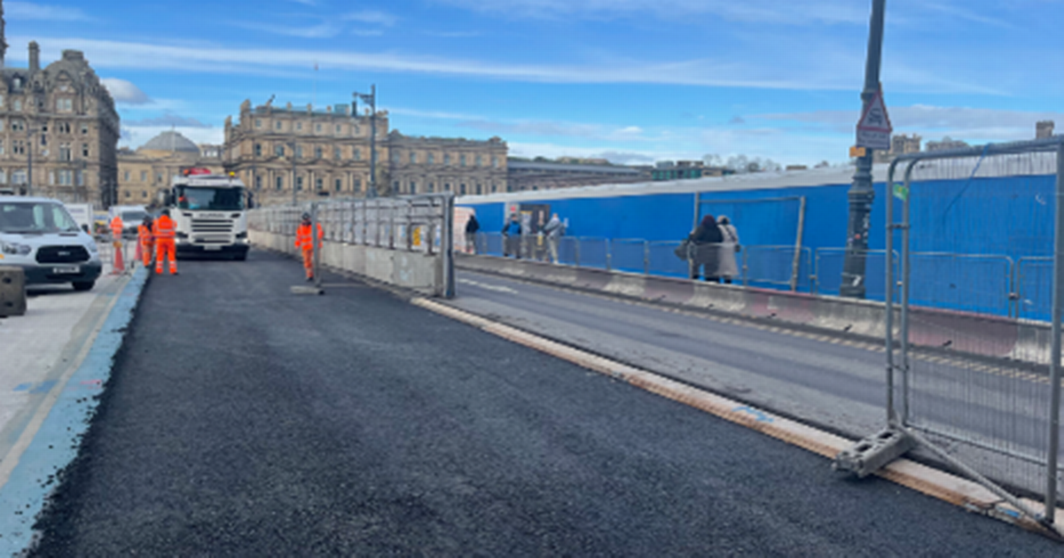 Edinburgh North Bridge set to re-open this month to…