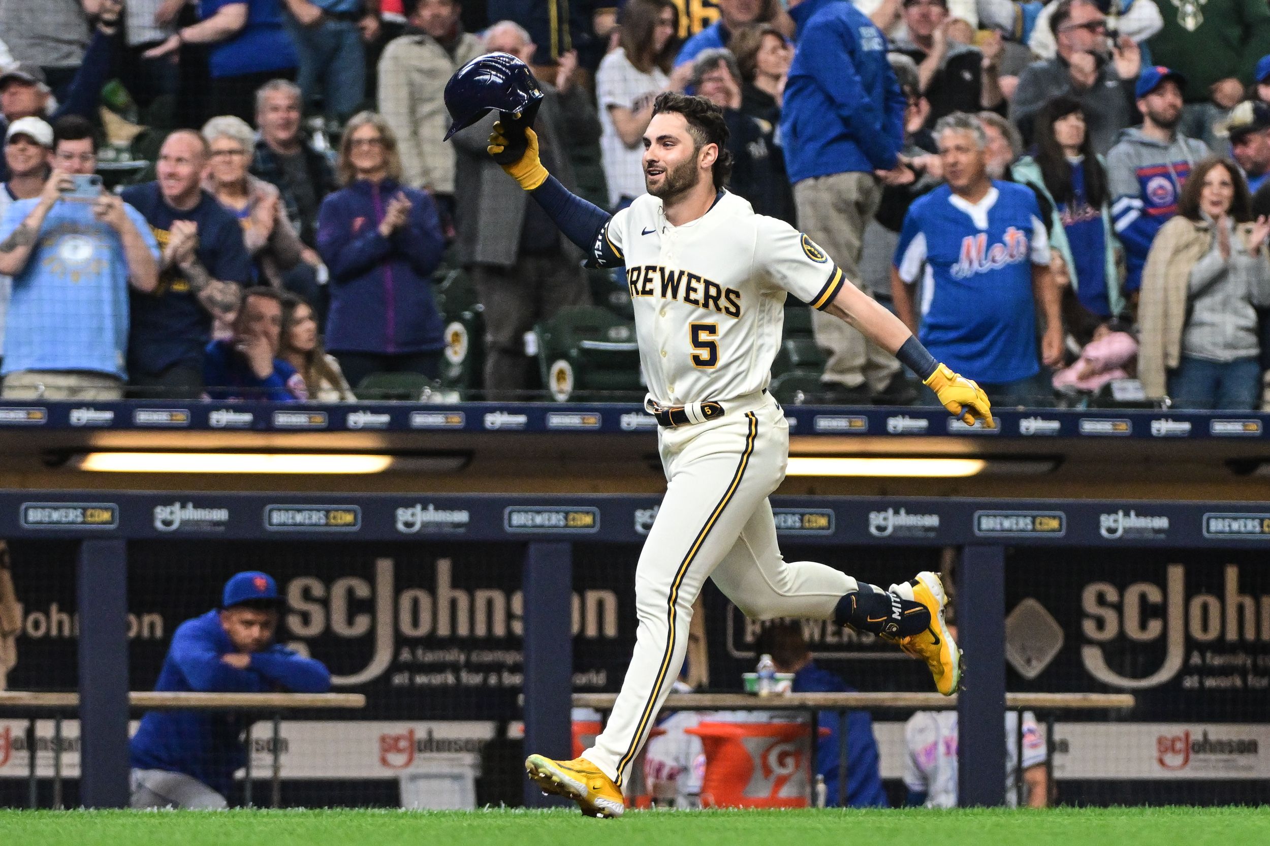 Garrett Mitchell crediting his wife’s absence for…