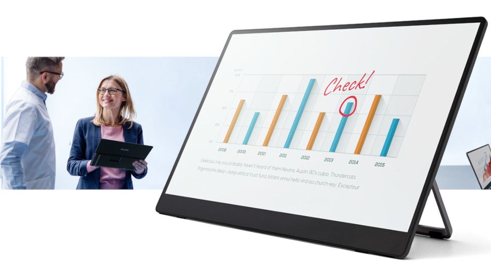 This exciting wireless portable monitor shows what…