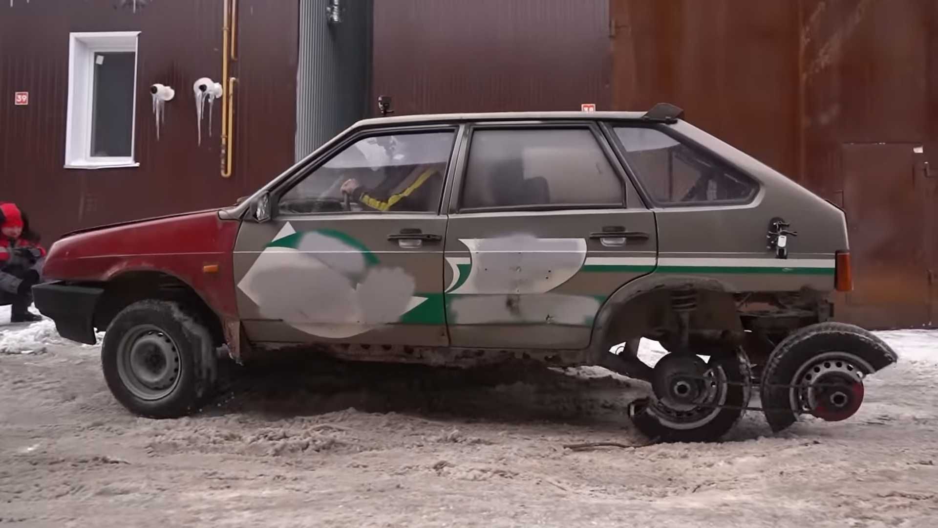 Hatch With Rear Tires Cut In Half Is The Strangest 6x6…