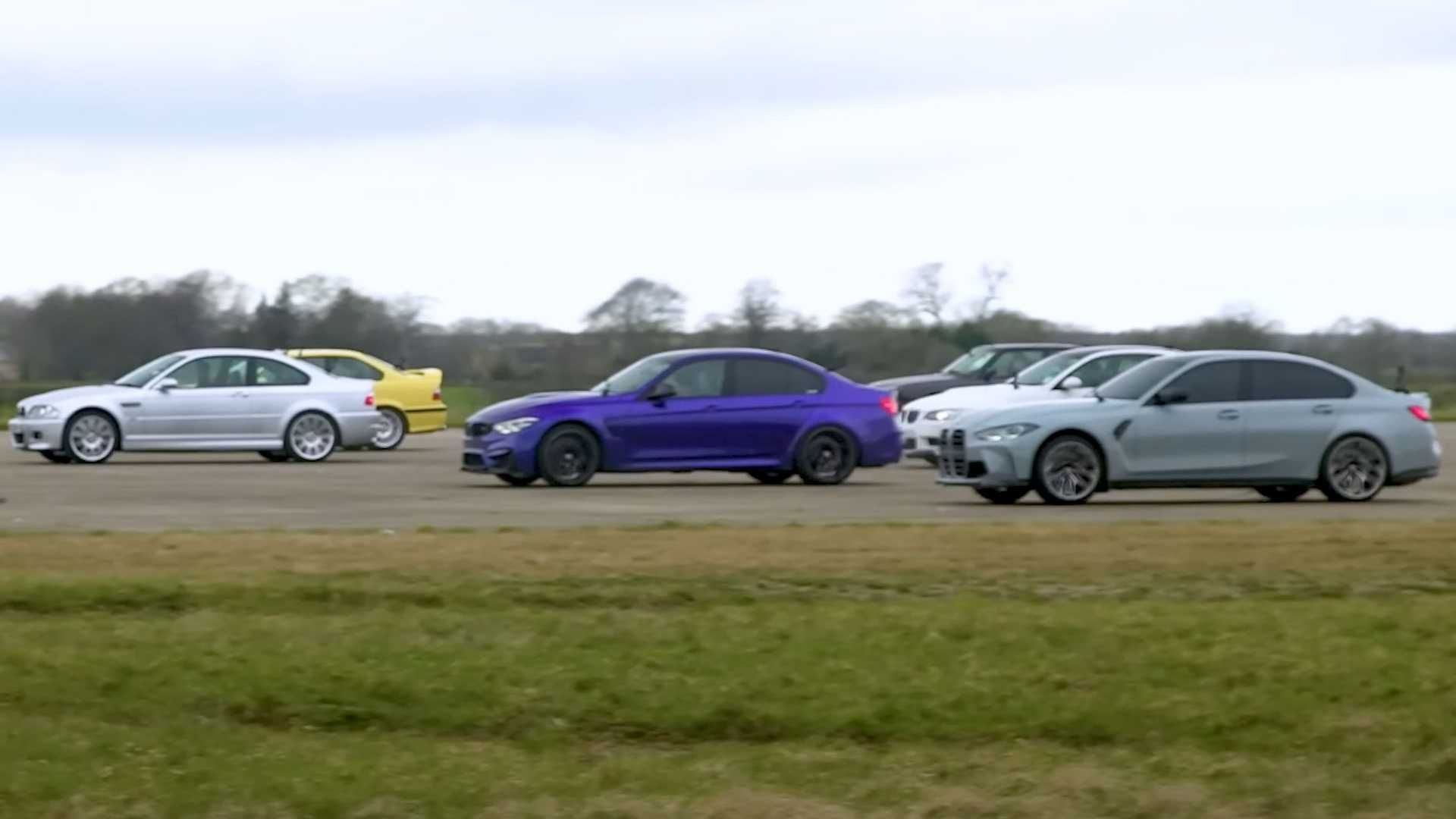 BMW M3 Generations Drag Race Shows Performance…