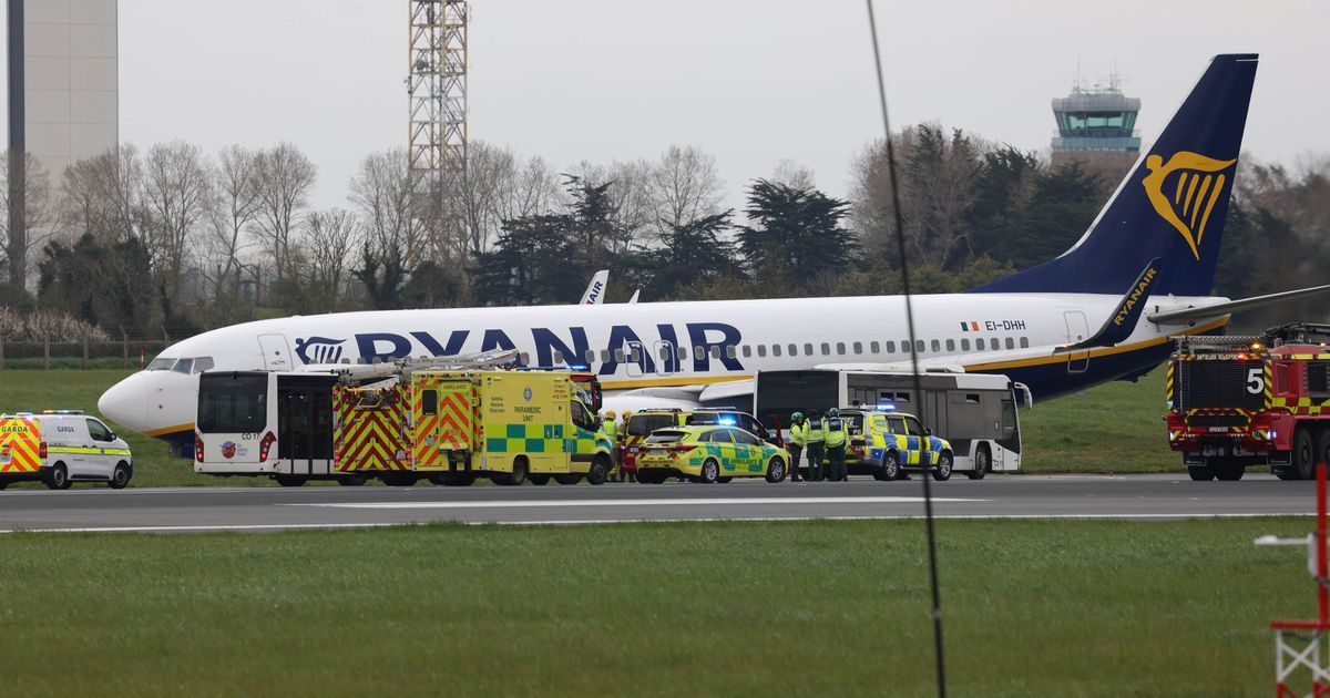 Terror for Ryanair passengers as sparks fly from plane…