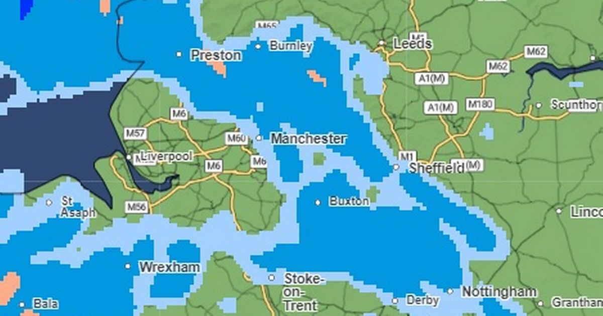 Weather maps show when heavy rain and 40mph winds will…