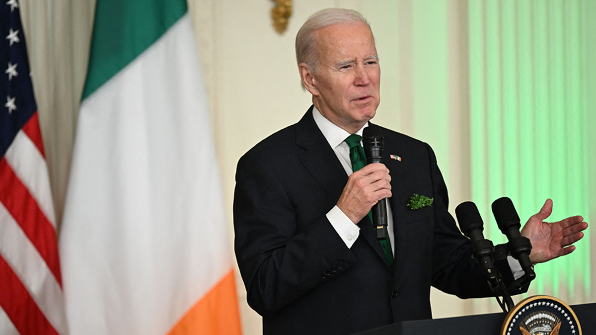 Watch again: Biden arrives in Belfast for visit…