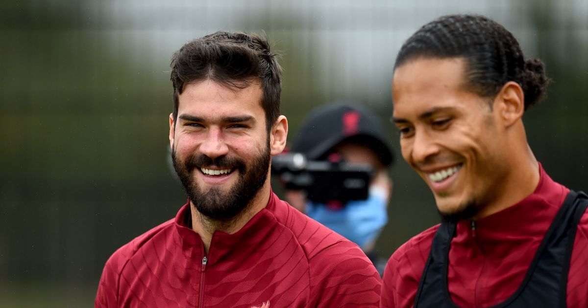 Virgil van Dijk and Alisson show how Liverpool's Jude…