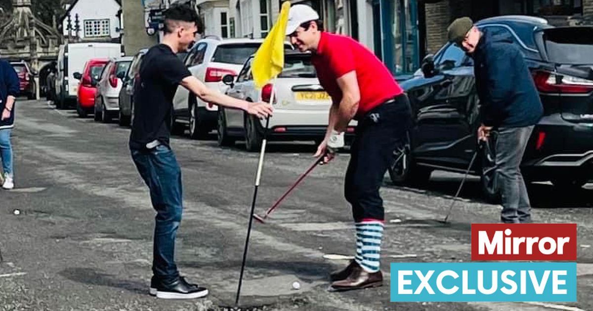 Neighbours fed up of 'disgraceful' potholes play…