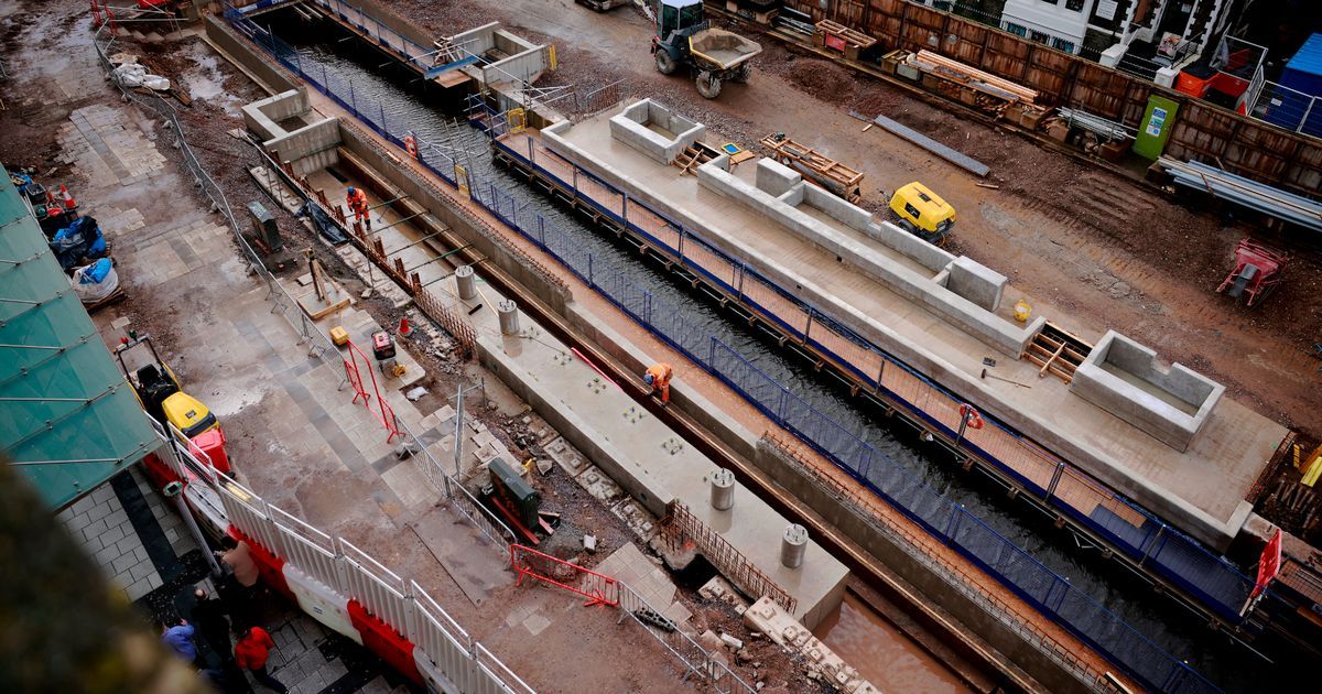 Pictures show progress at Cardiff's huge new 'Canal…