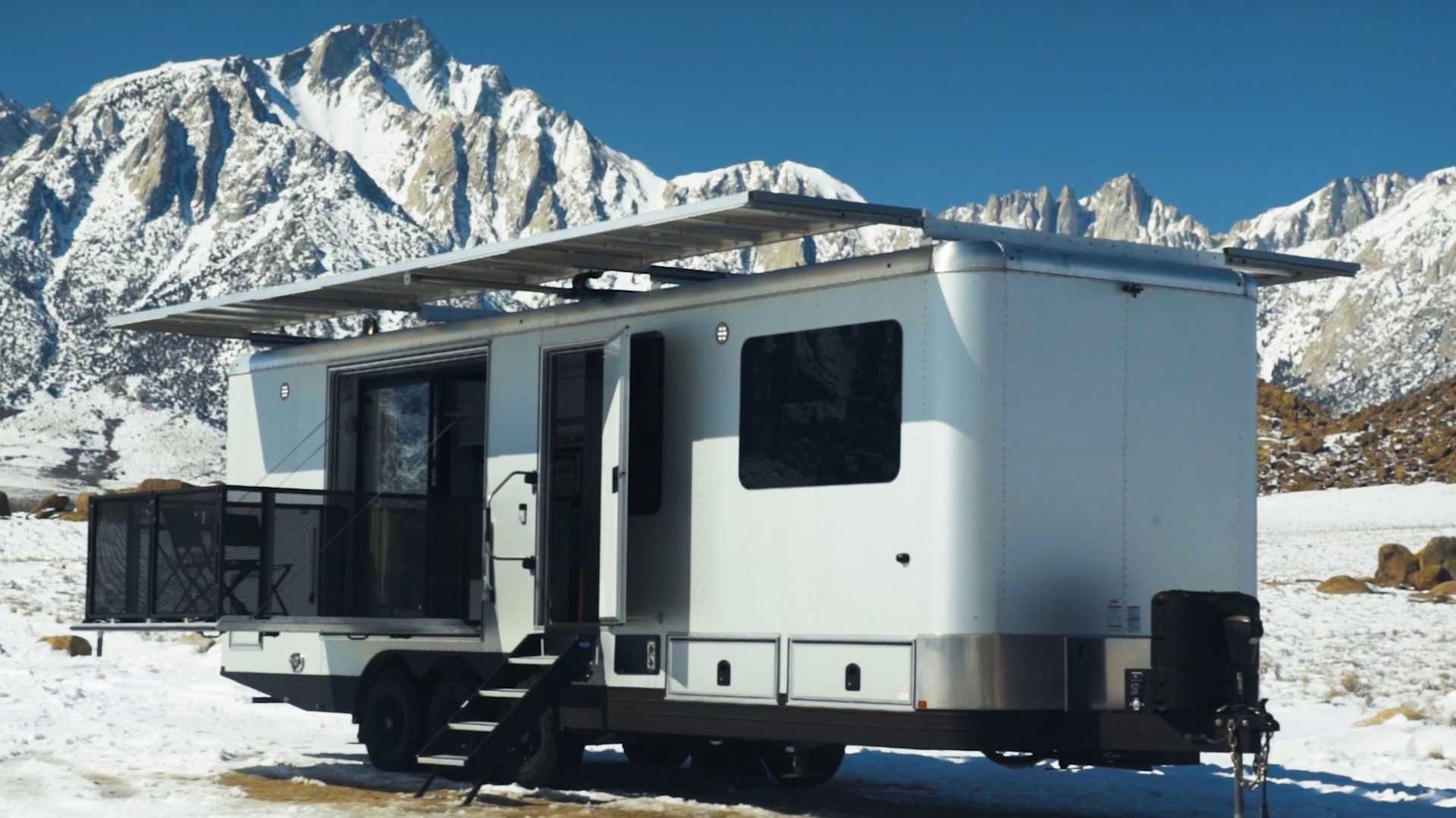 The Living Vehicle Is An Off-Grid Camper With A…