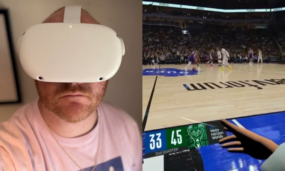 I watched an NBA game through their VR broadcast and…