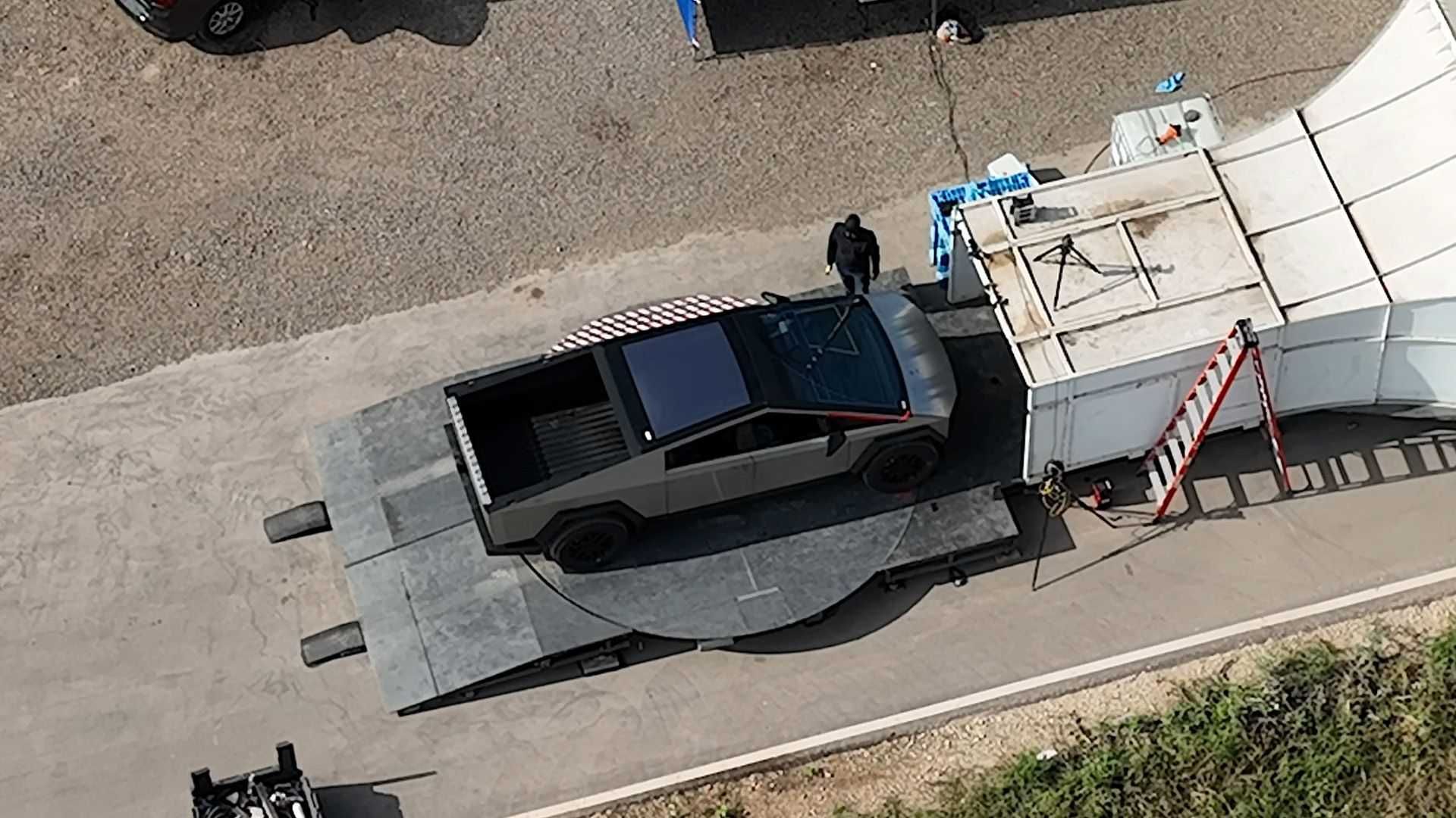 See The Tesla Cybertruck Undergo Wind Tunnel Testing…