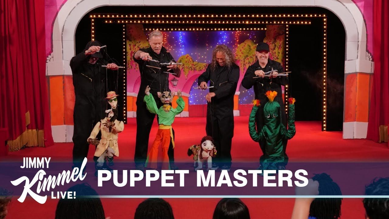 Watch Metallica try to actually master puppets in this…
