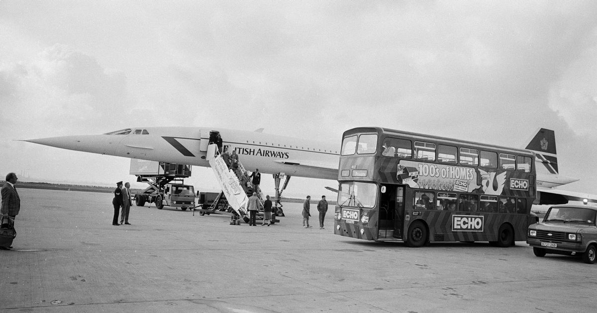 Concorde that flew passengers and celebrities over the…
