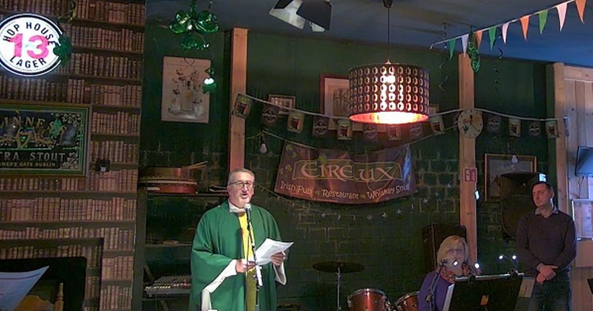 Priest says mass in Irish pub after church closed as…