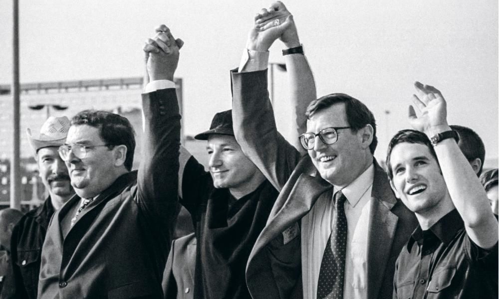 ‘We only agreed to do it if they shook hands’: Bono on…