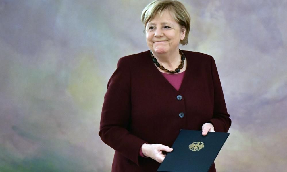 Angela Merkel awarded Germany’s top order of merit…
