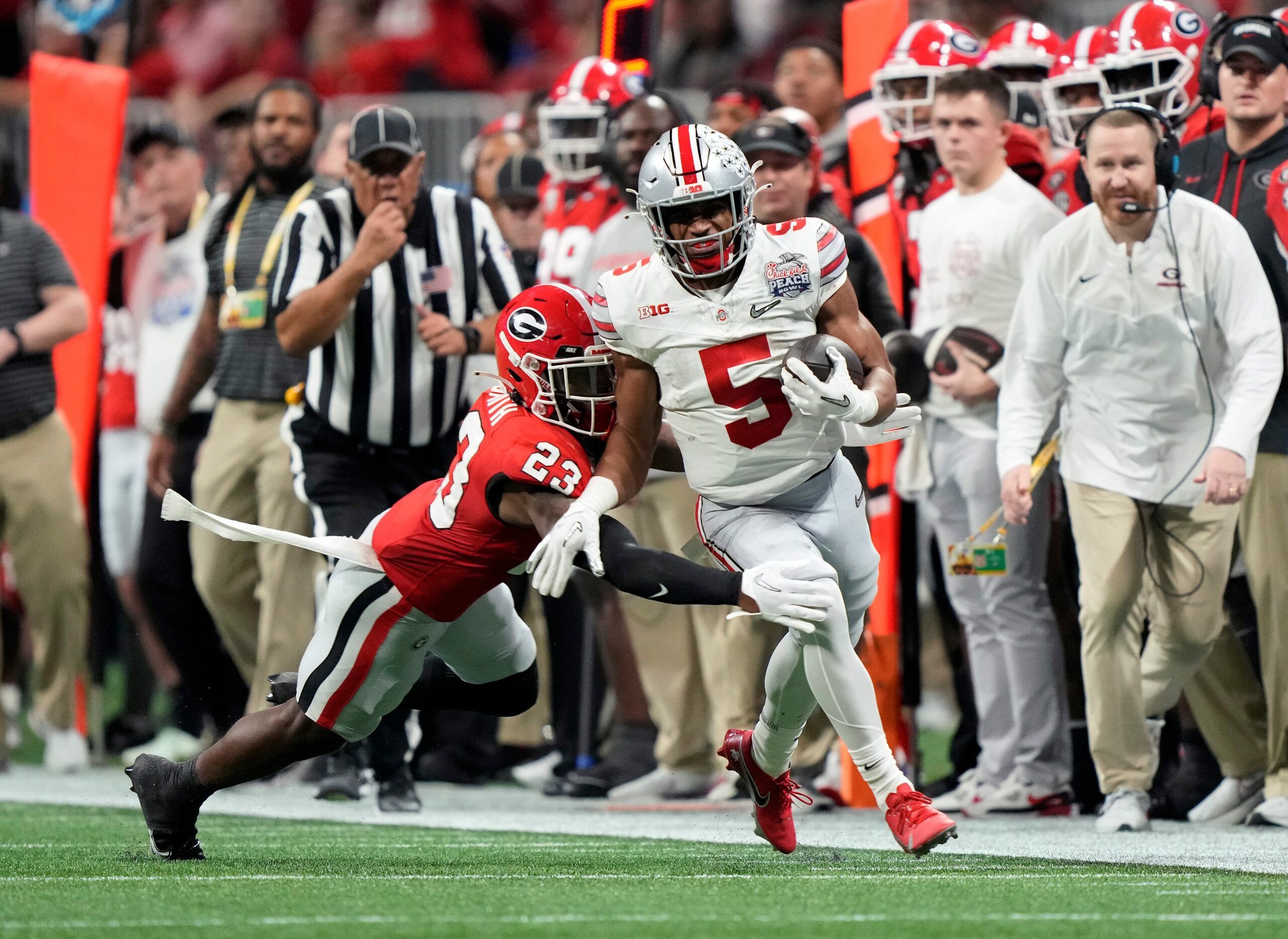 Ohio State running back Dallan Hayden responds to…