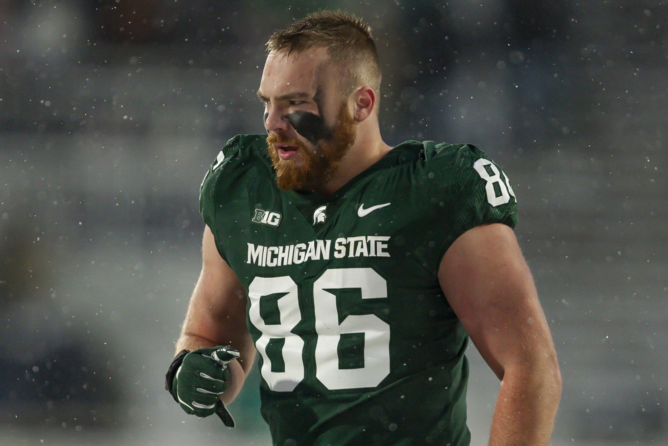 WATCH: Former MSU football DE Drew Beesley scores TD…