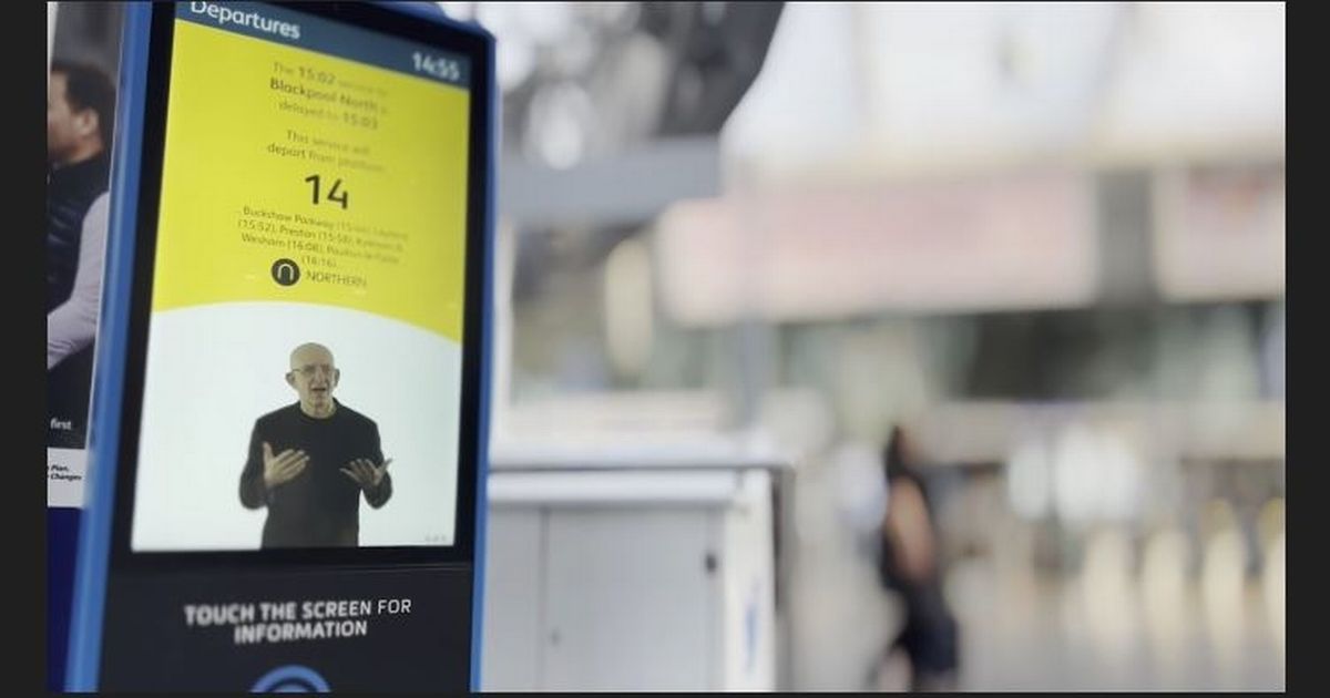 Sign language travel information screens go live for…