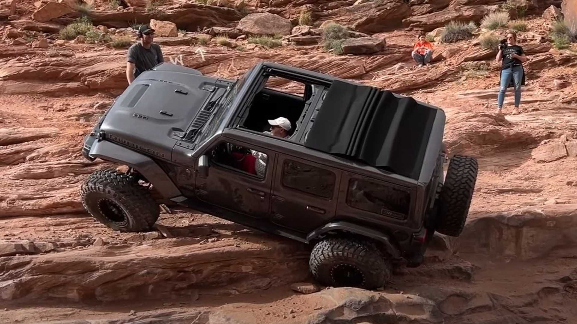 Watch Jeep Wrangler 392 Nearly Flip On Sketchy Slope…