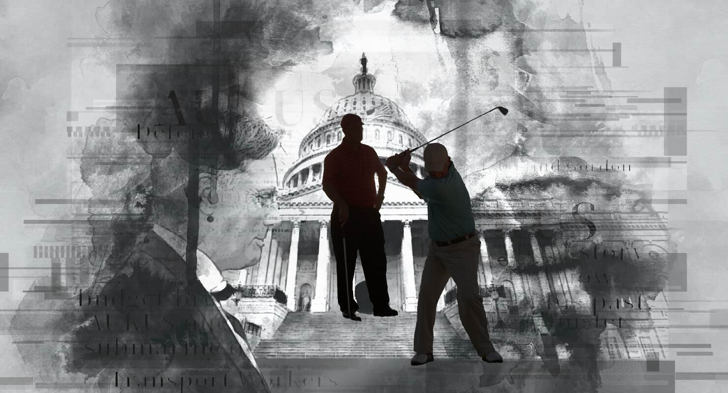 Who’s been playing a round with Richard Marles?