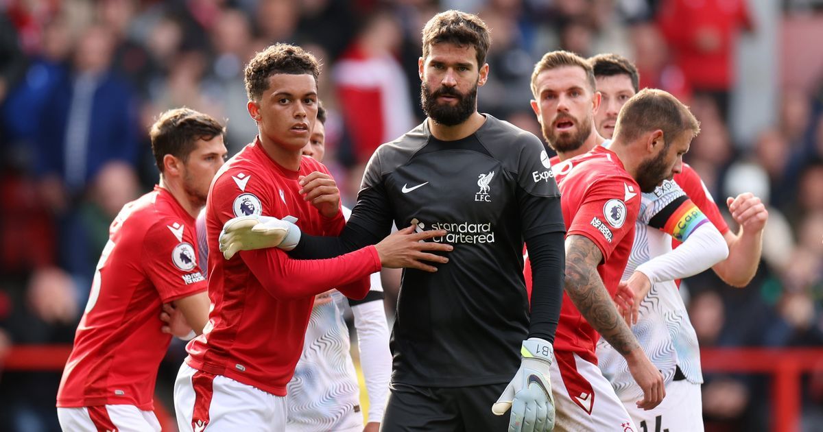 Liverpool goalkeeper Alisson sends Nottingham Forest…