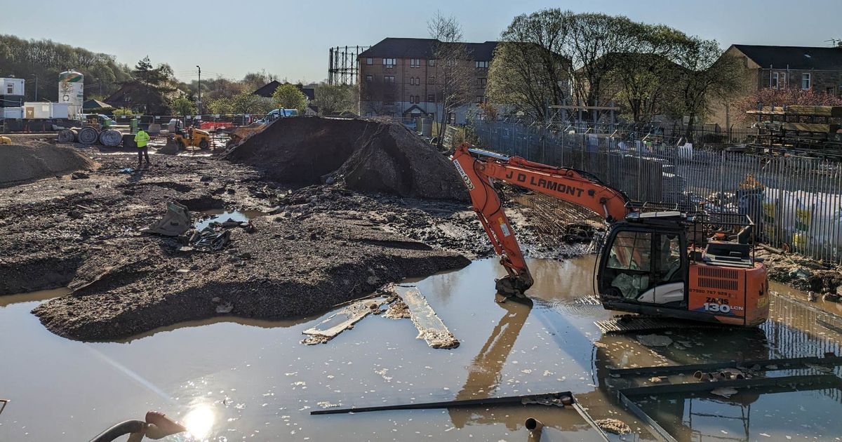 Dramatic footage shows major Glasgow Anniesland…