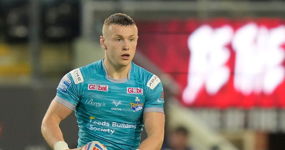 Leeds Rhinos' Rohan Smith provides Harry Newman and…