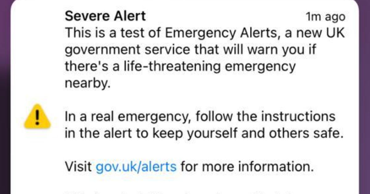 Emergency alert confusion as some get phone message…