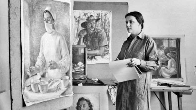 Female war artists reflect on 80 years of Australian…