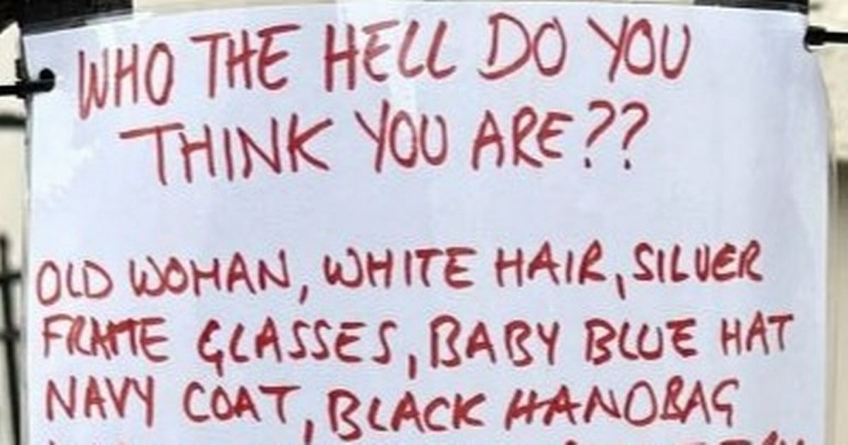 Angry neighbour makes 'passive aggressive' poster to…