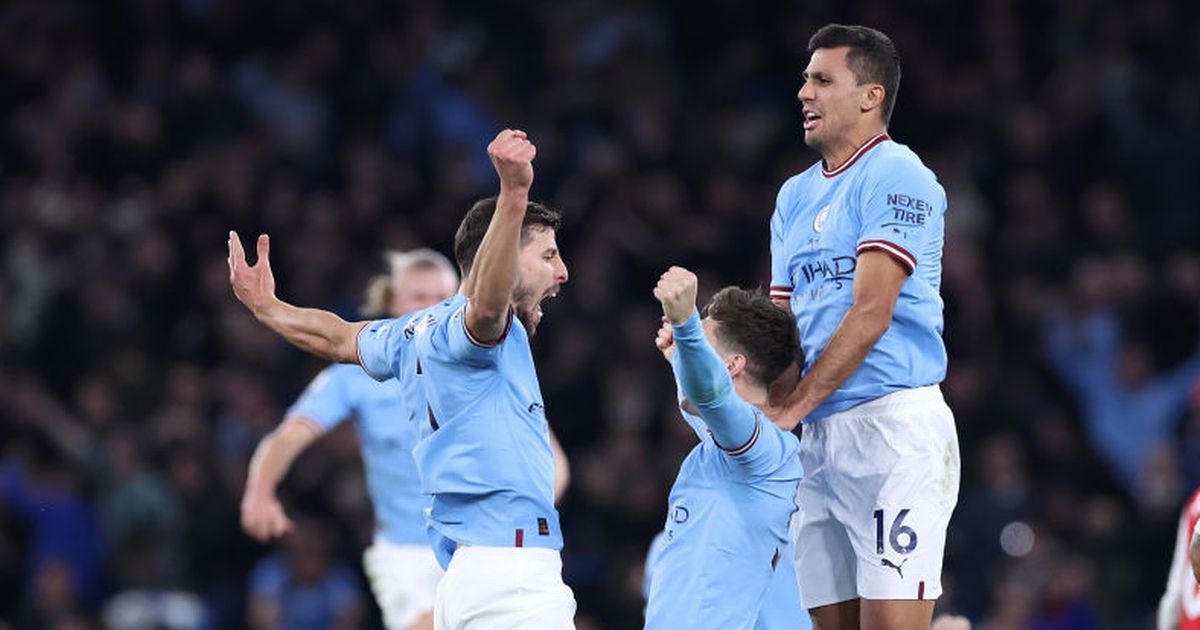 Man City fans mock Arsenal with Tottenham chant as…