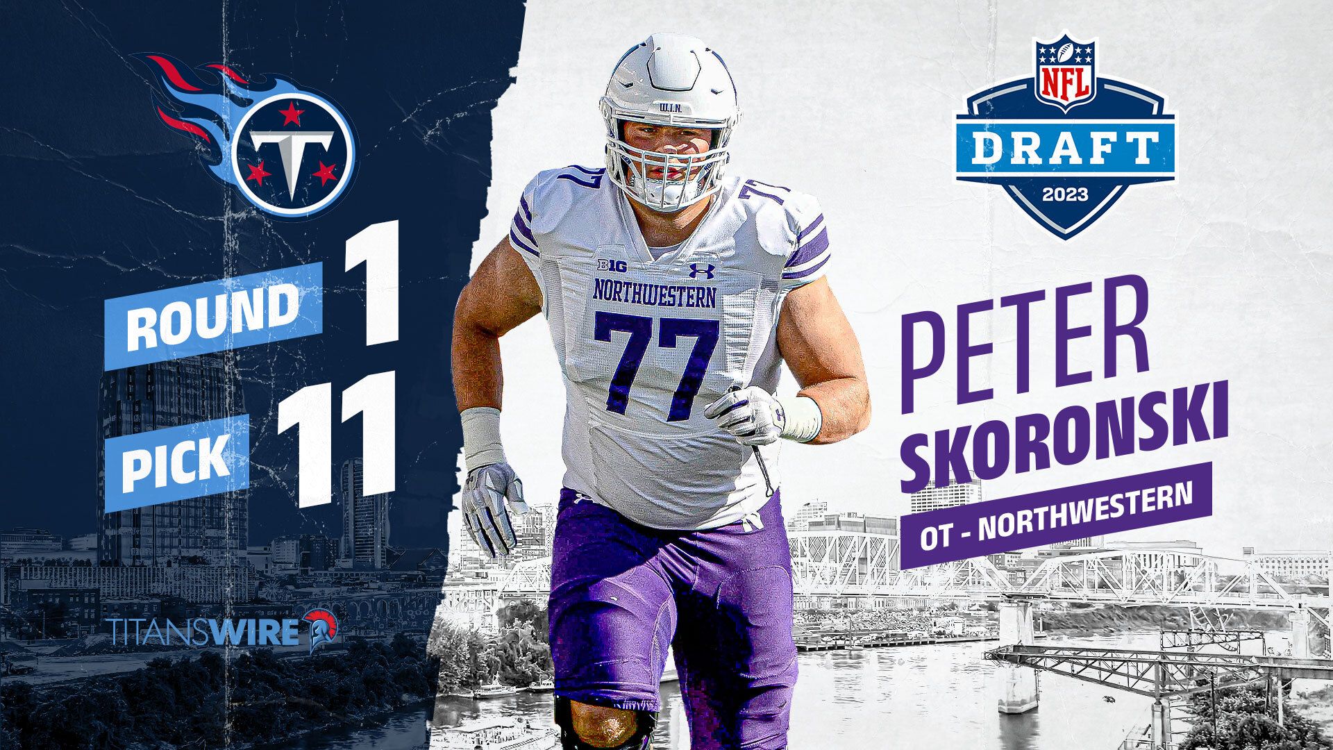 Titans select OT Peter Skoronski with No. 11 pick in…
