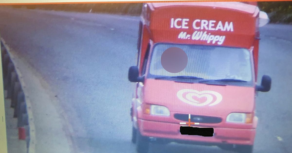 'Flake number plates?': Ice cream van driver caught…