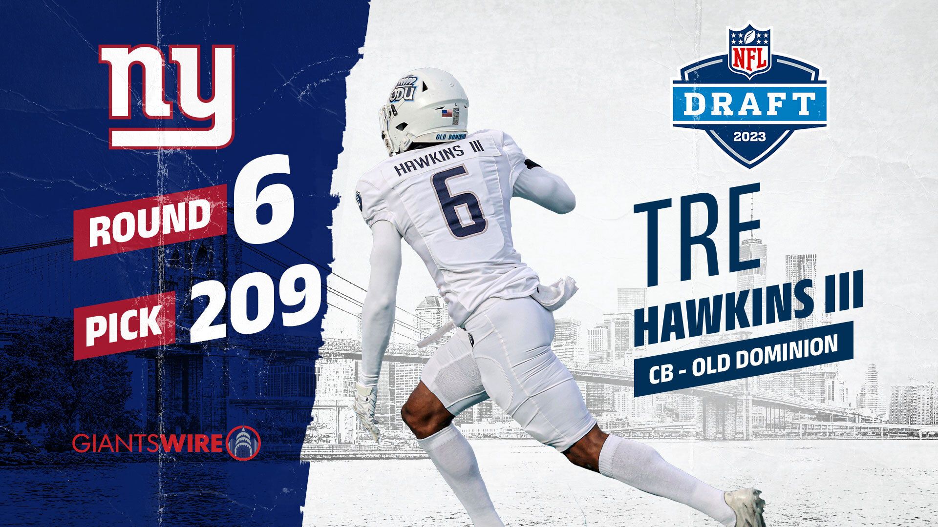 2023 NFL draft: Giants select Tre Hawkins III in Round…