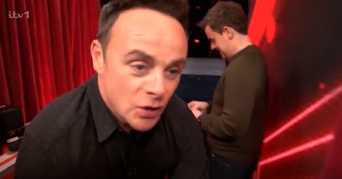 Britain's Got Talent's Ant McPartlin makes swift exit…
